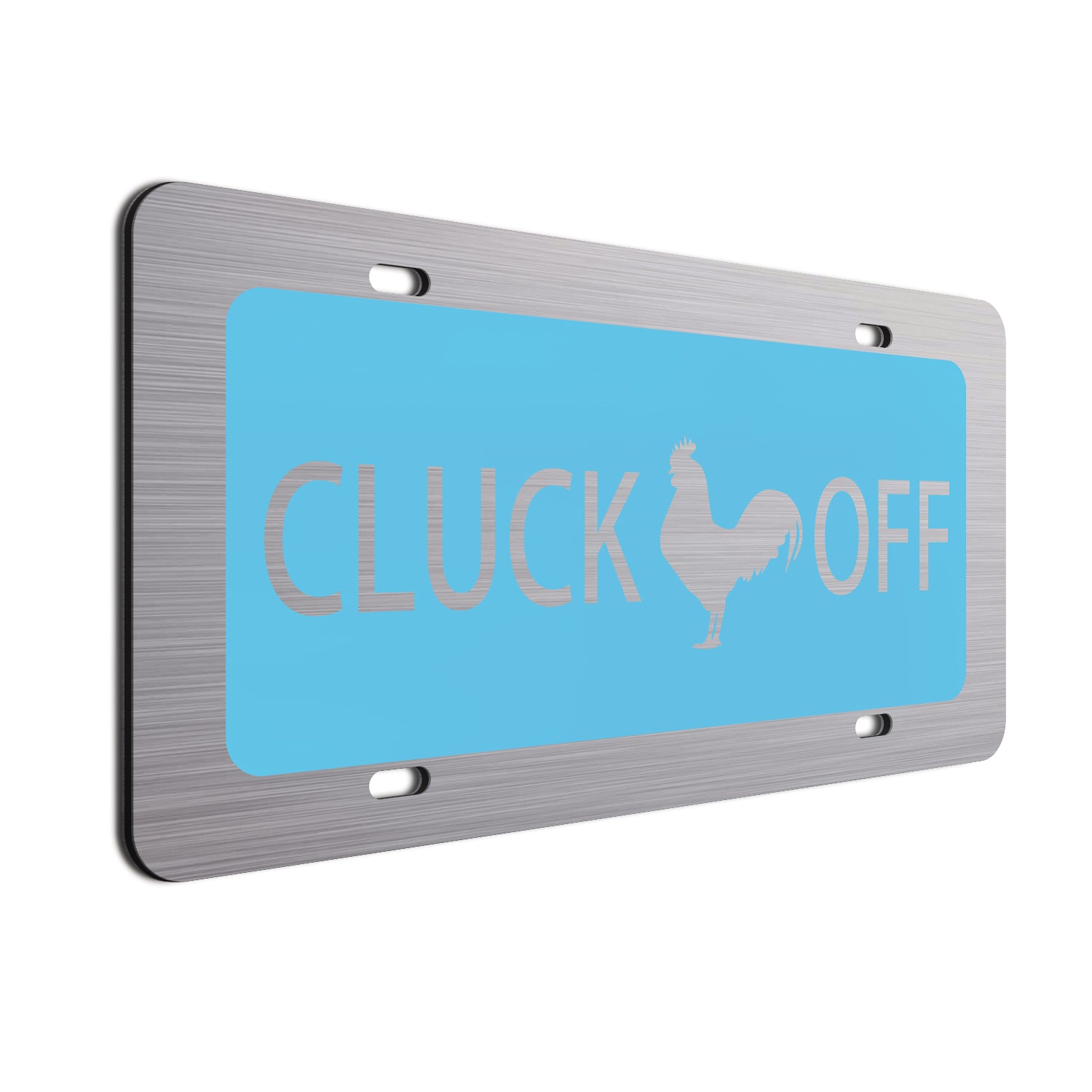 Cluck Off License Plate for Chicken Farmers - Jass Graphix