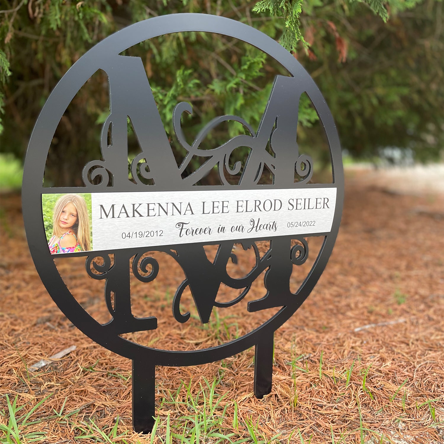 Personalized Memorial Yard Sign With Picture - Jass Graphix