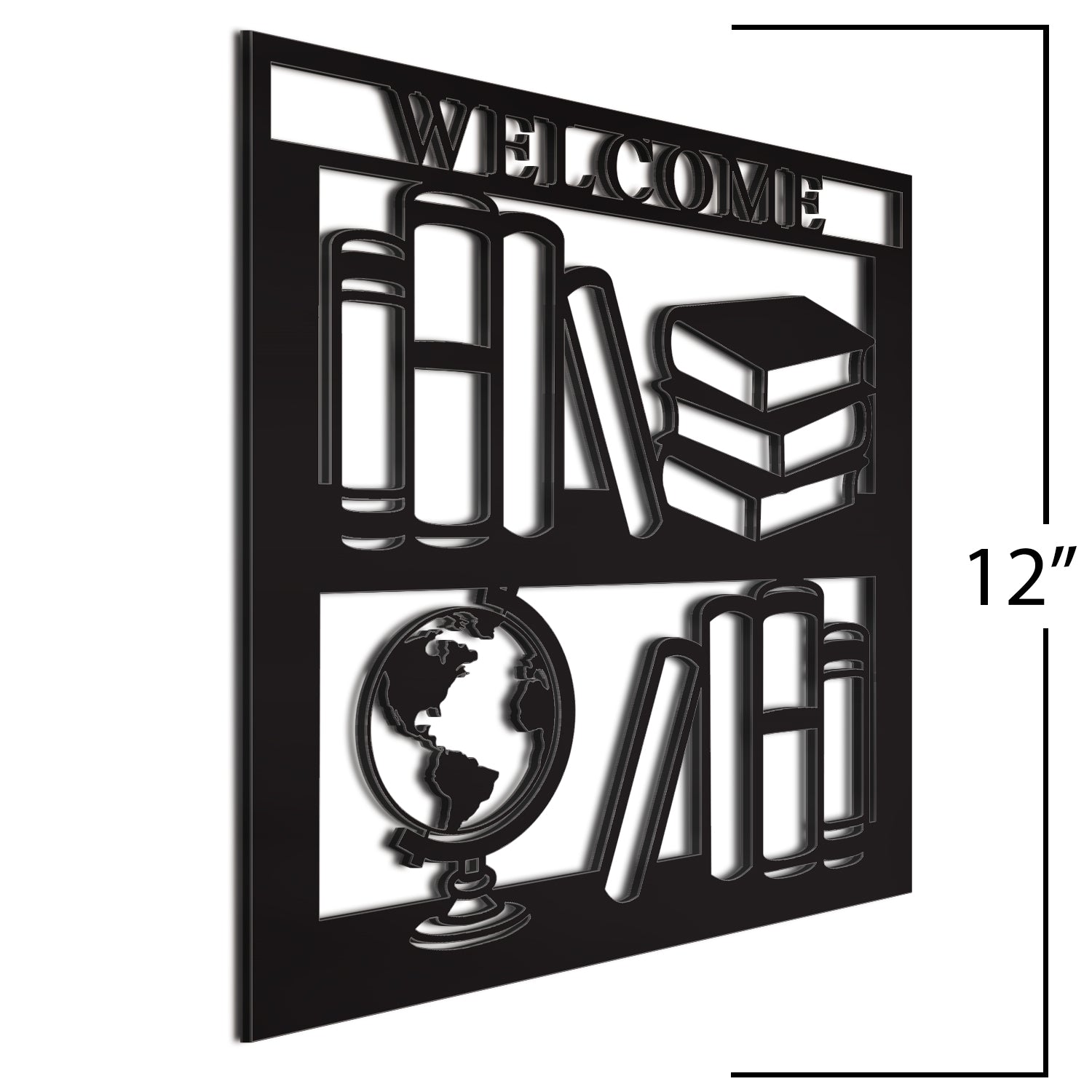 Library Welcome Sign Bookshelf Sign Teacher Gift - Jass Graphix