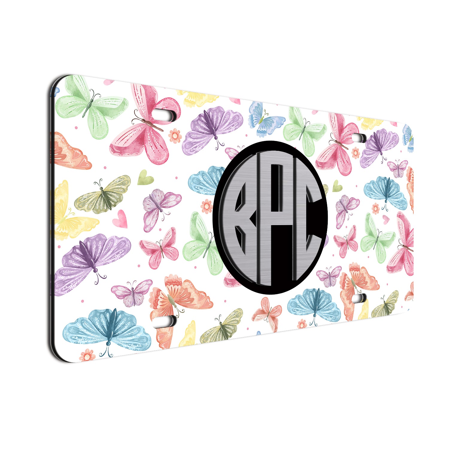 Personalized 3D Monogrammed License Plate Initial Car Tag Custom Vanity ...