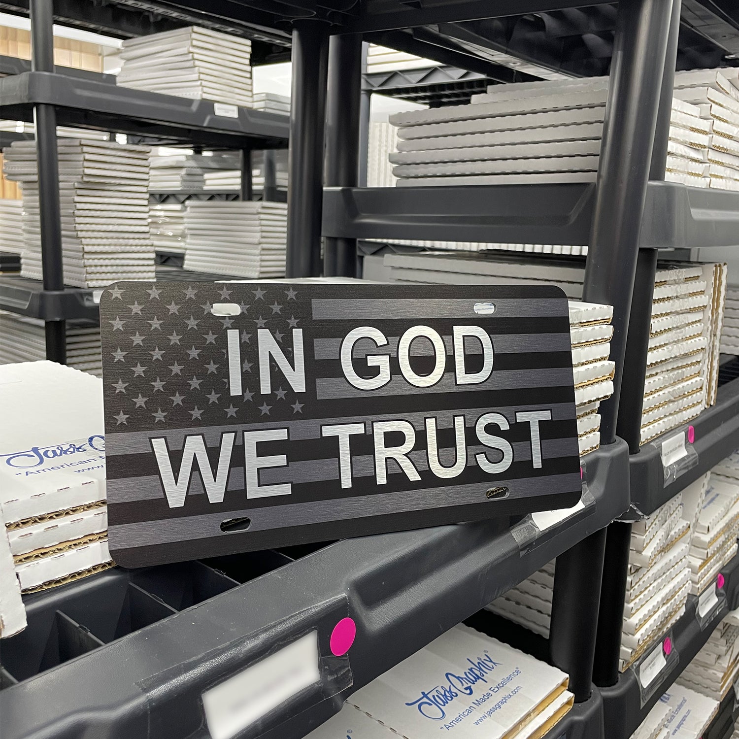 American Flag License Plate USA Car Tag - Jass Graphix